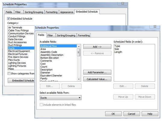 Applied Software Blog: Embedded Schedules in Revit MEP
