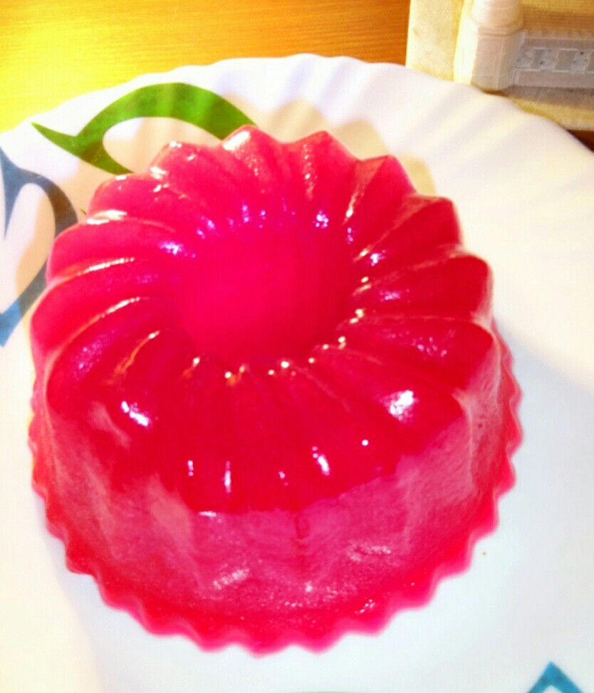 Veg Indian Cooking: Raspberry & Mango Layered Jelly with China Grass ...