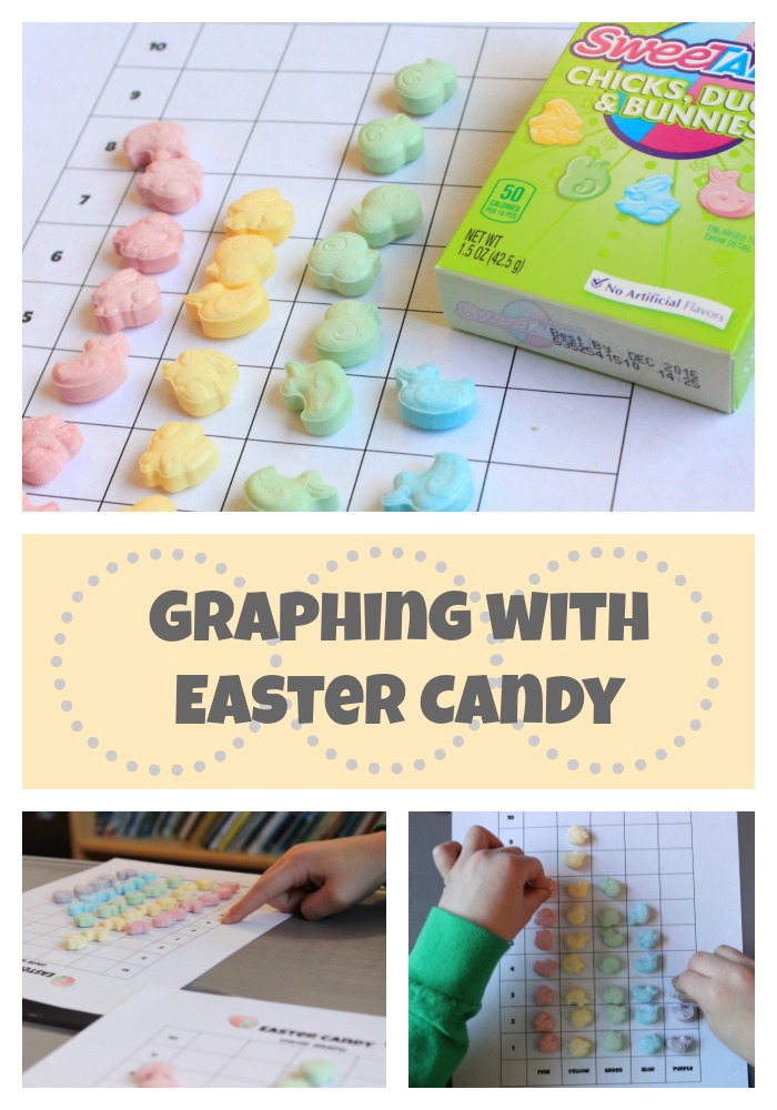 Kitchen Floor Crafts: Graphing with Easter Candy