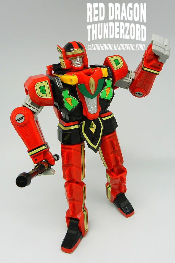 toyhaven: Bandai Mighty Morphin Power Rangers Red Dragon Thunderzord in ...