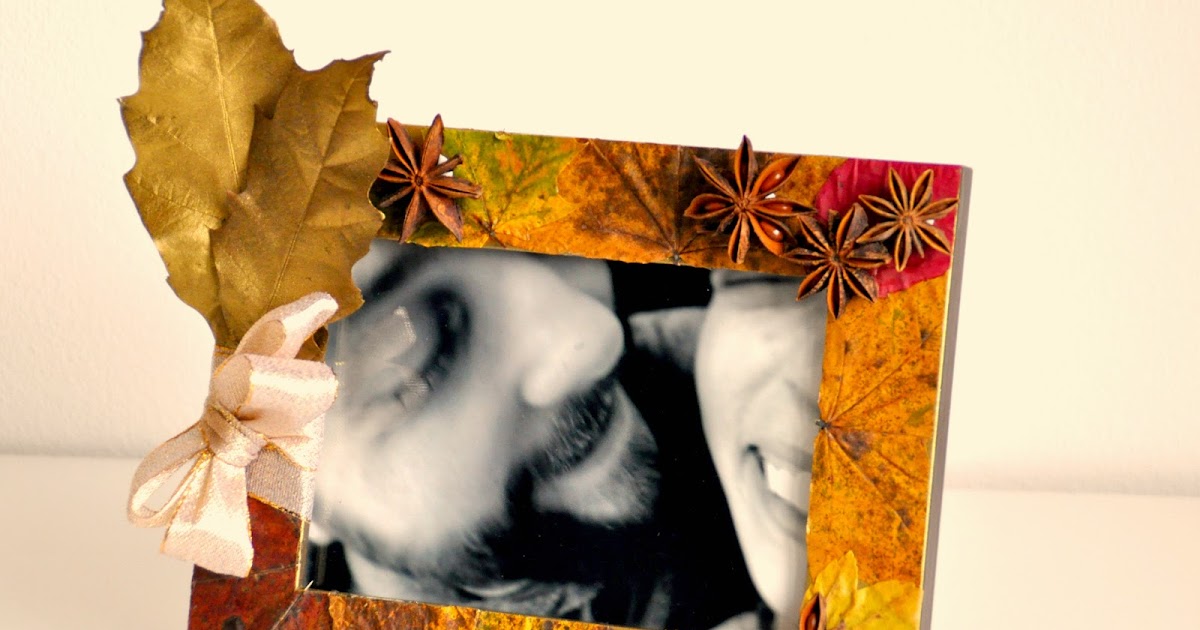 Fall DIY: Picture Frame with Autumn Leaves | Pure Power Panda