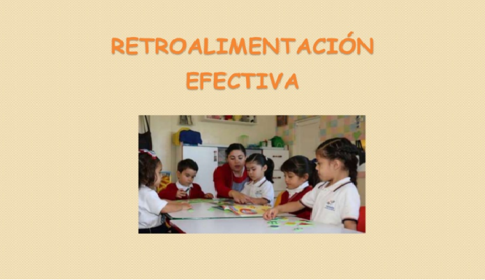 RETROALIMENTACION EFECTIVA - MINEDU Ministerio De Educacion