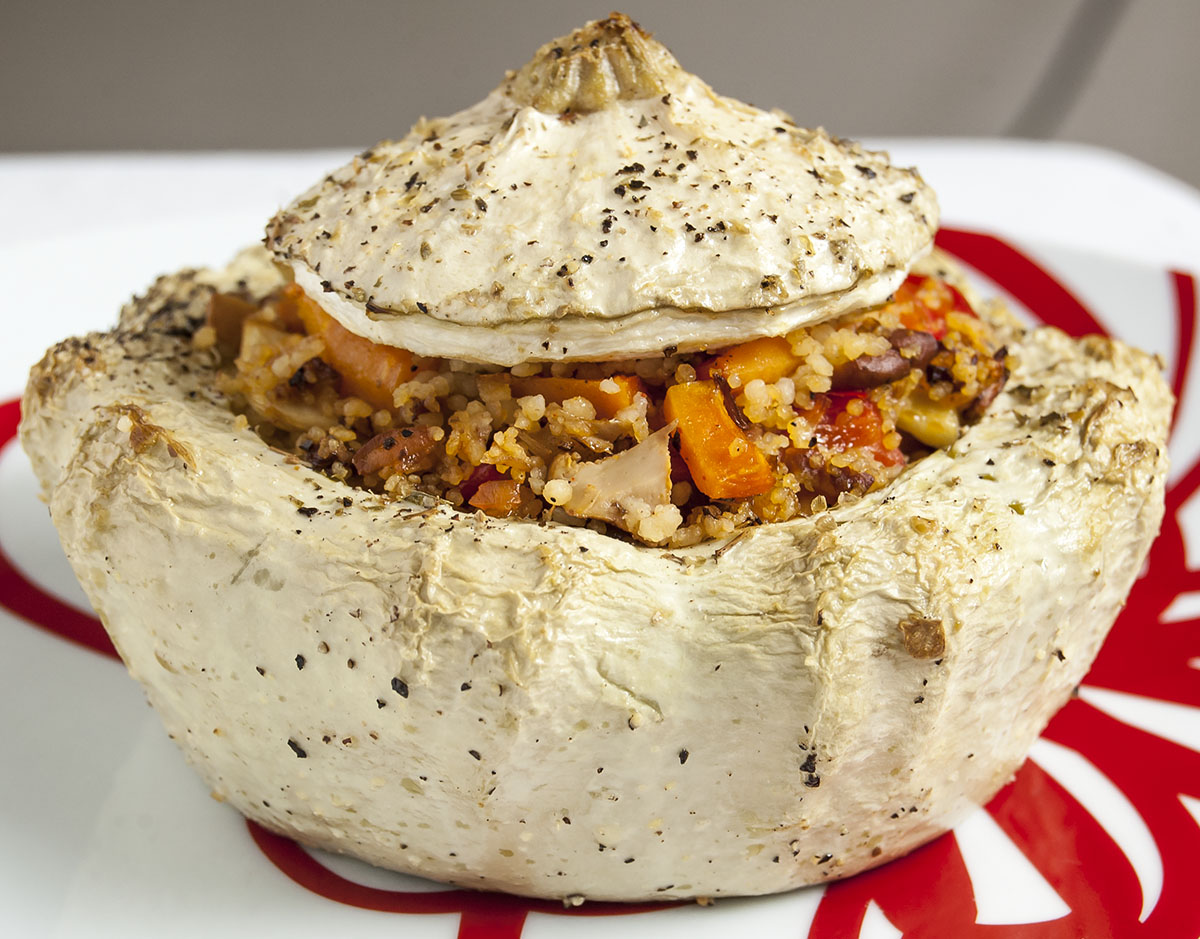 Przepisy na pyszności: Patison nadziewany kuskusem i warzywami