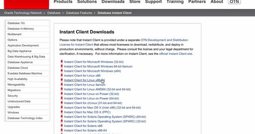 Oracle Instant Client Install