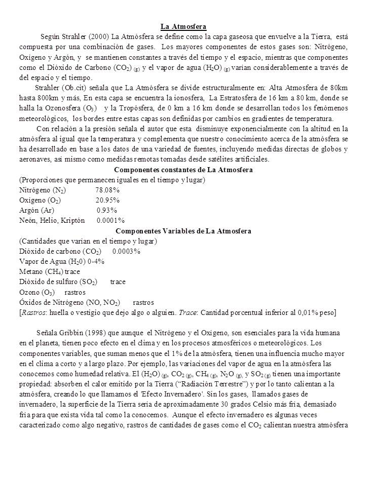 Las Ciencias de La Tierra nSc yonnydavid: La Atmósfera. Energia ...