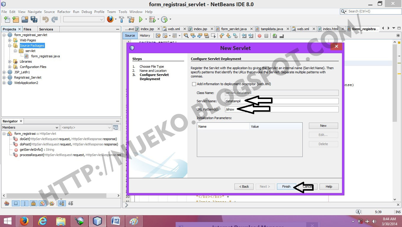 Contoh Java Web Program Servlet Membuat Form Registrasi Nijekoblog