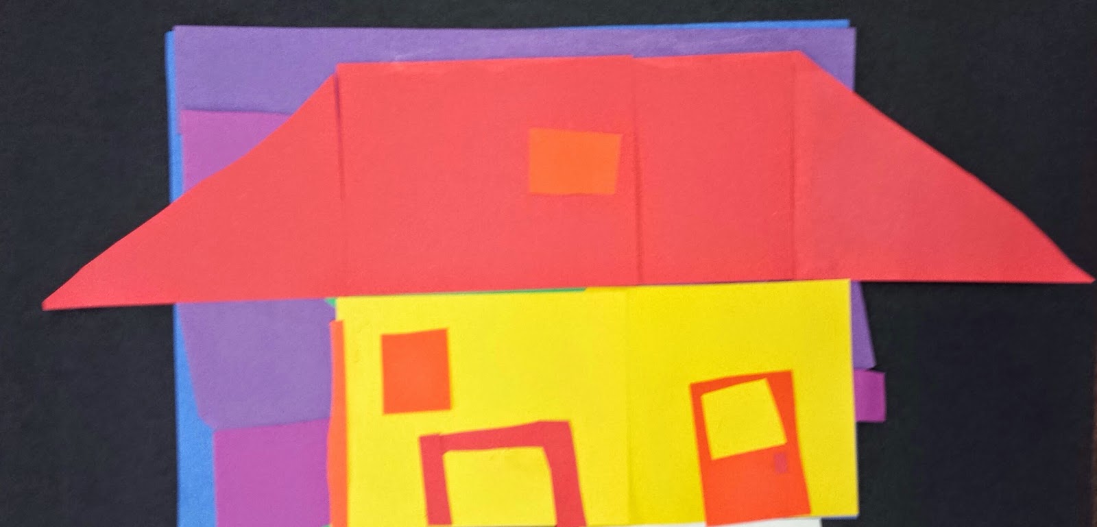ART WITH SCHMIDT: 1st Grade - Warm/Cool House Collage