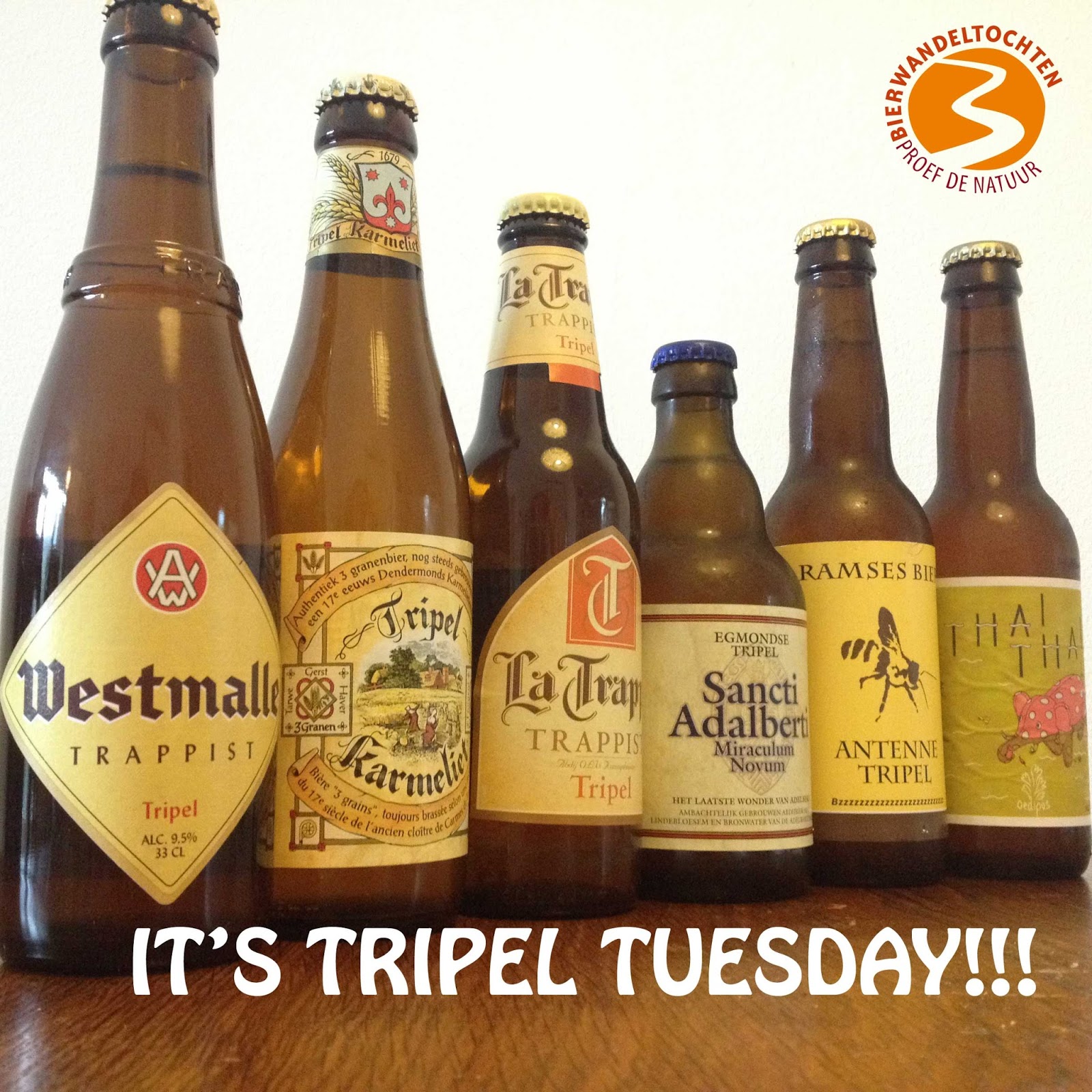 Bierwandeltochten: Tripel Tuesday: beste Tripels komen uit België
