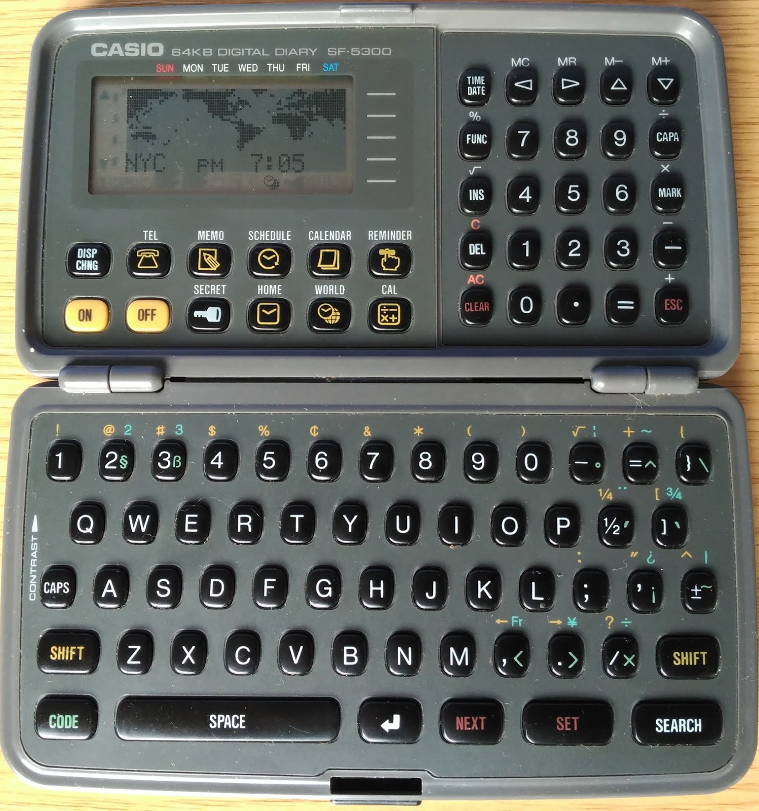 Retro Ordenadores Orty: Casio 64K Digital Diary SF-5300 (agenda y ...