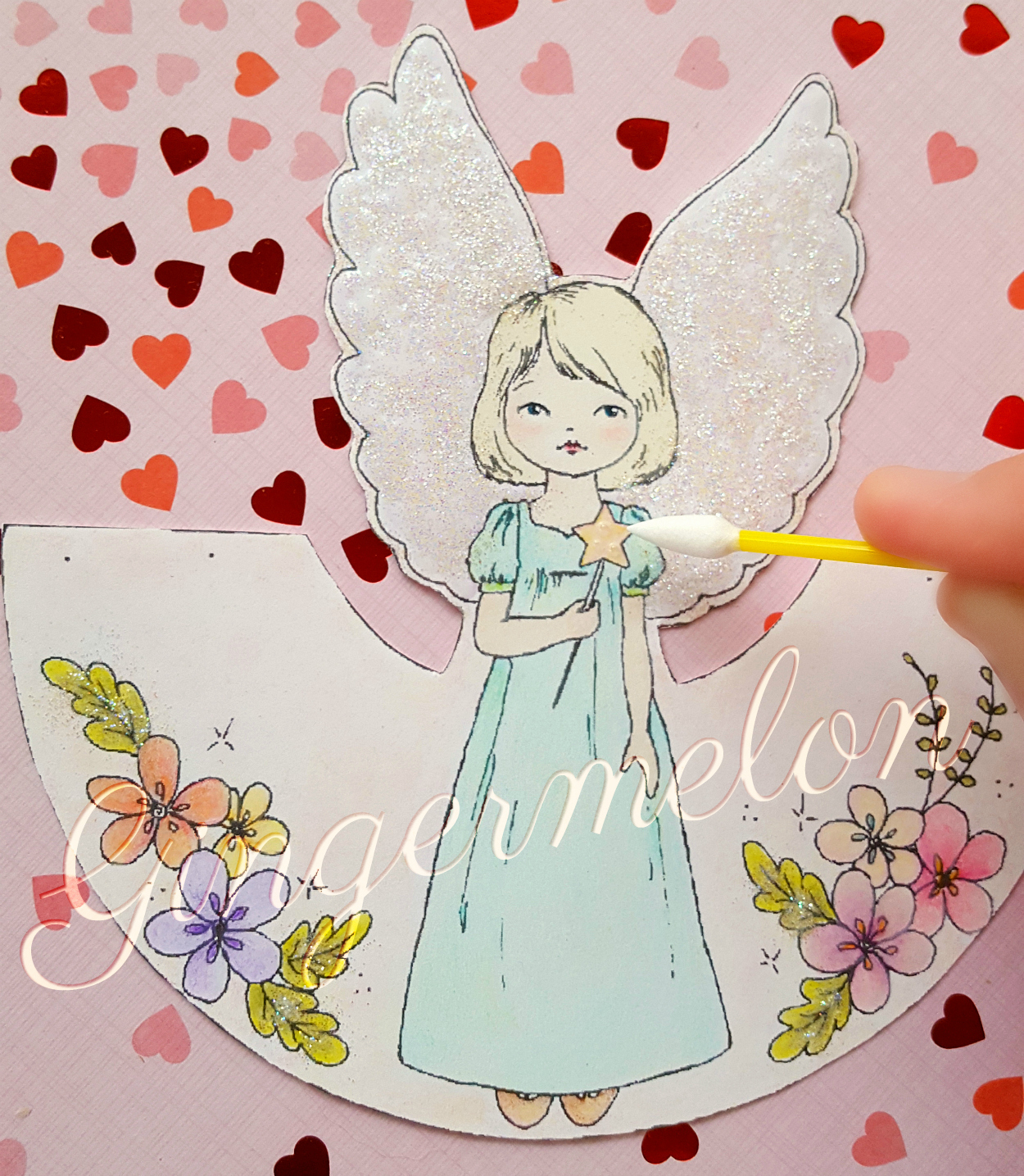 Gingermelon: Free Tutorial - Christmas Angels Paper Dolls