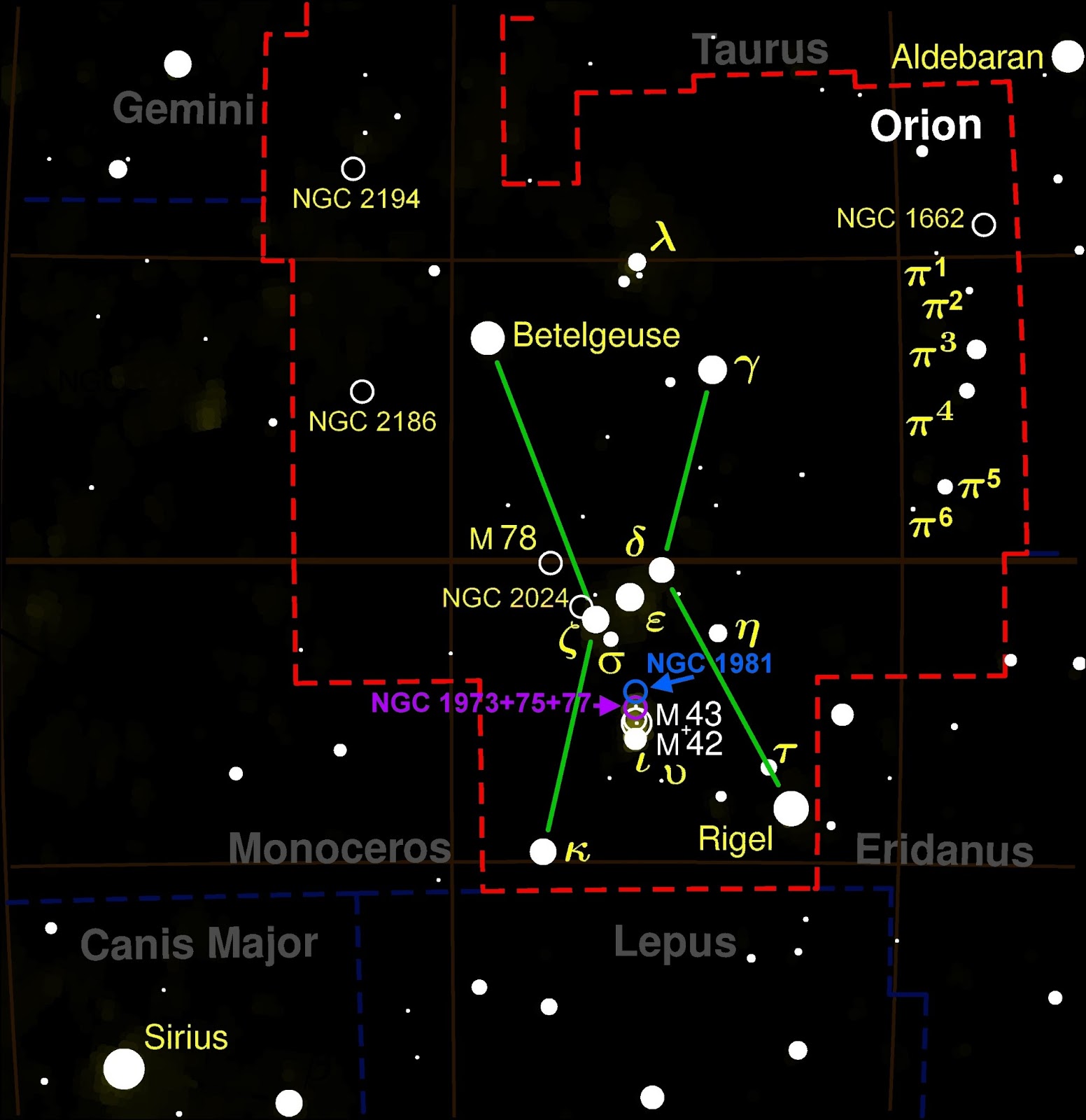 Astronomia: Orion ( Orionte )
