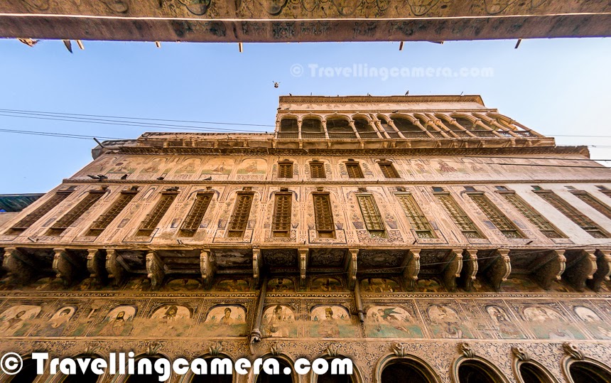 Tour de Churu Streets having grand havelis with marvelous fresco ...