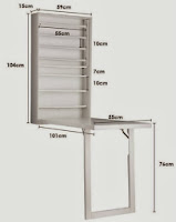 Fernicher: Fold Out Wall Mounted Craft Table