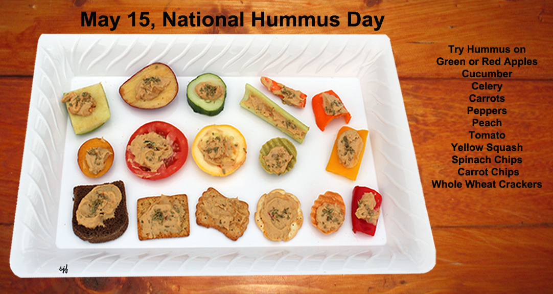Wellness News at Weighing Success: May 15, National Hummus Day