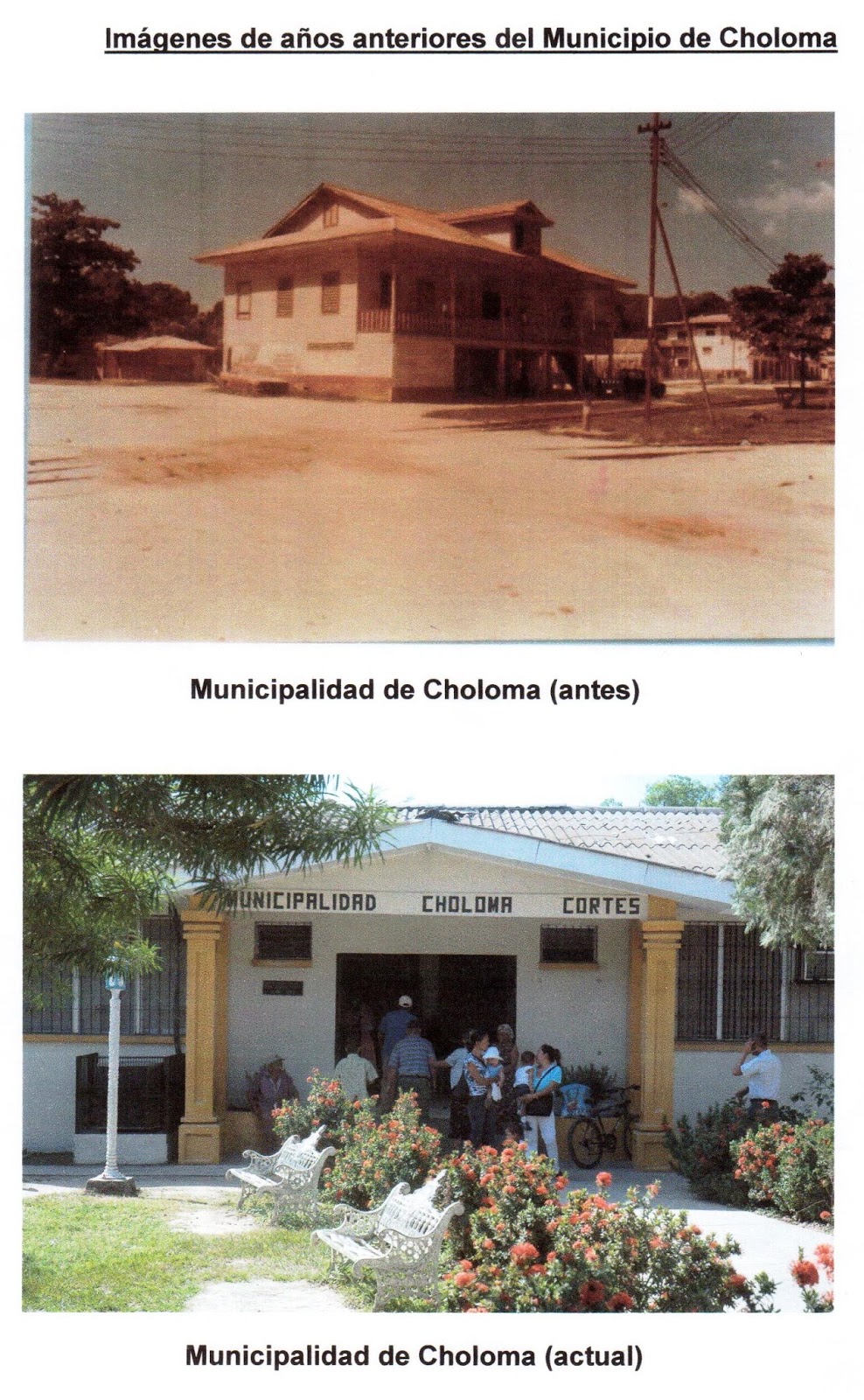 VIDA UNIVERSITARIA: Historia de Choloma