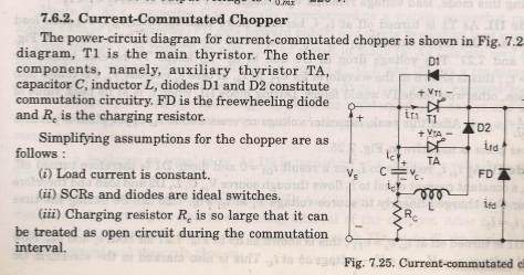 THYRISTOR CHOPPER CIRCUIT-Current commutated chopper