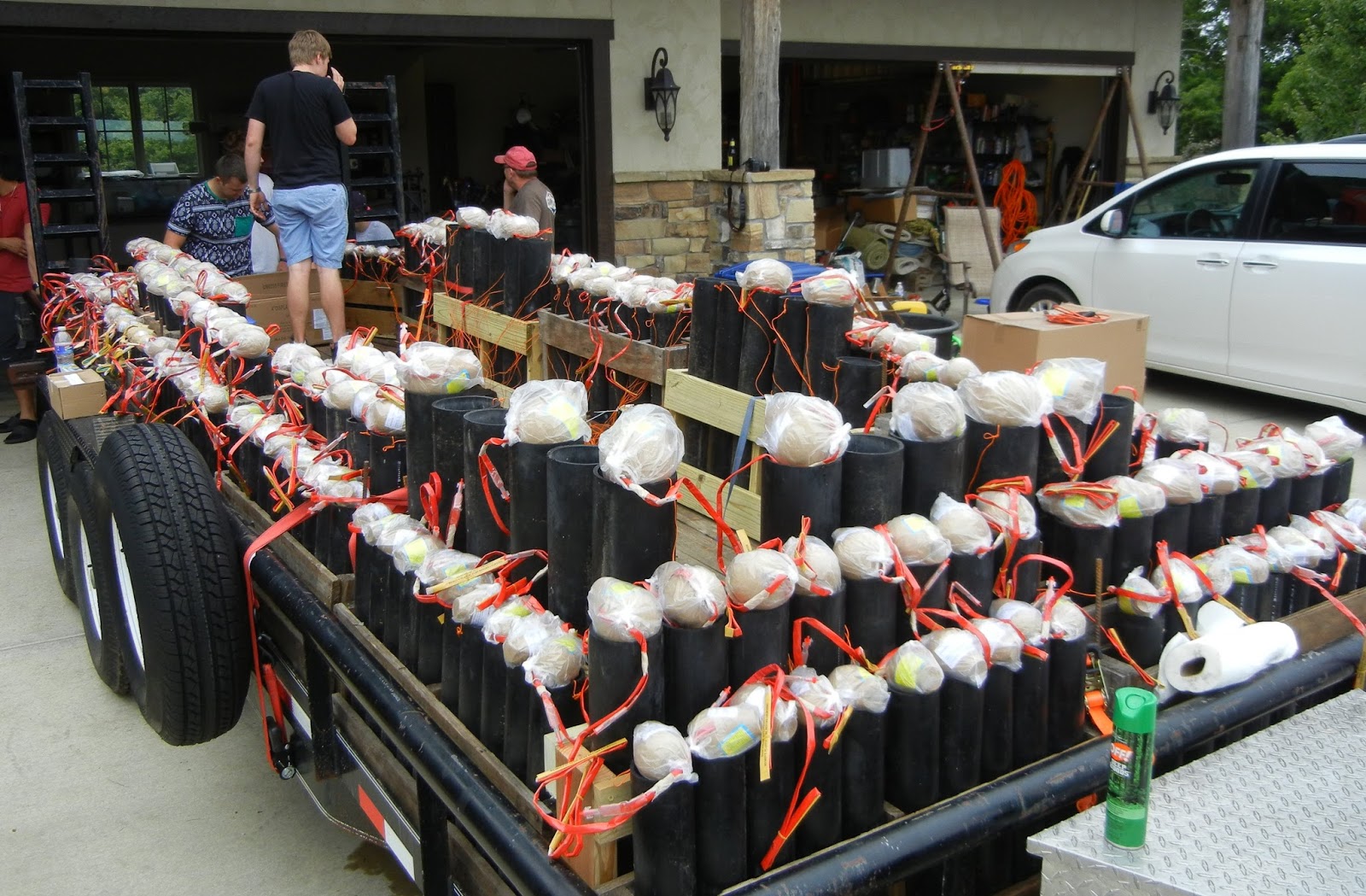 Steve's Travel Blog: Bonus Post: How a Fireworks Display is Created