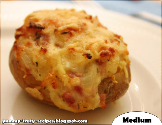 Yummy Tasty Recipes: Potatoes stuffed with cheese recipe