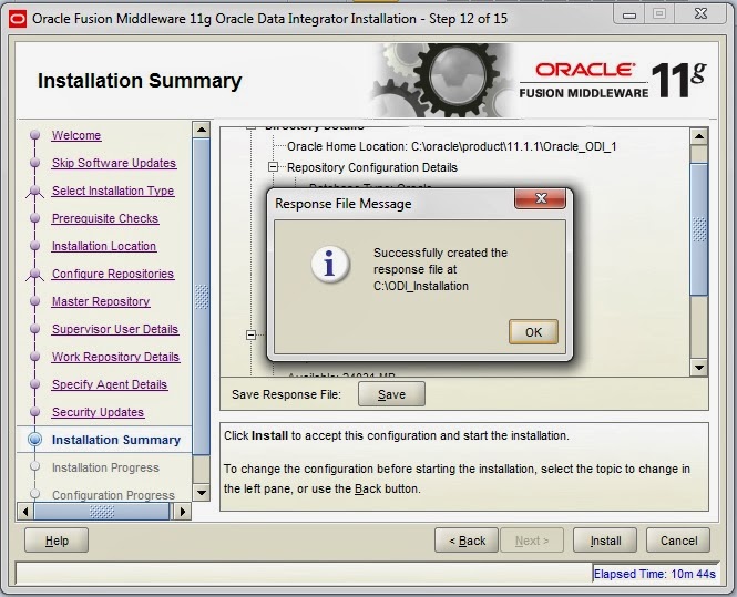 Oracle Business Intelligence: ODI 11g Step by Step Installation