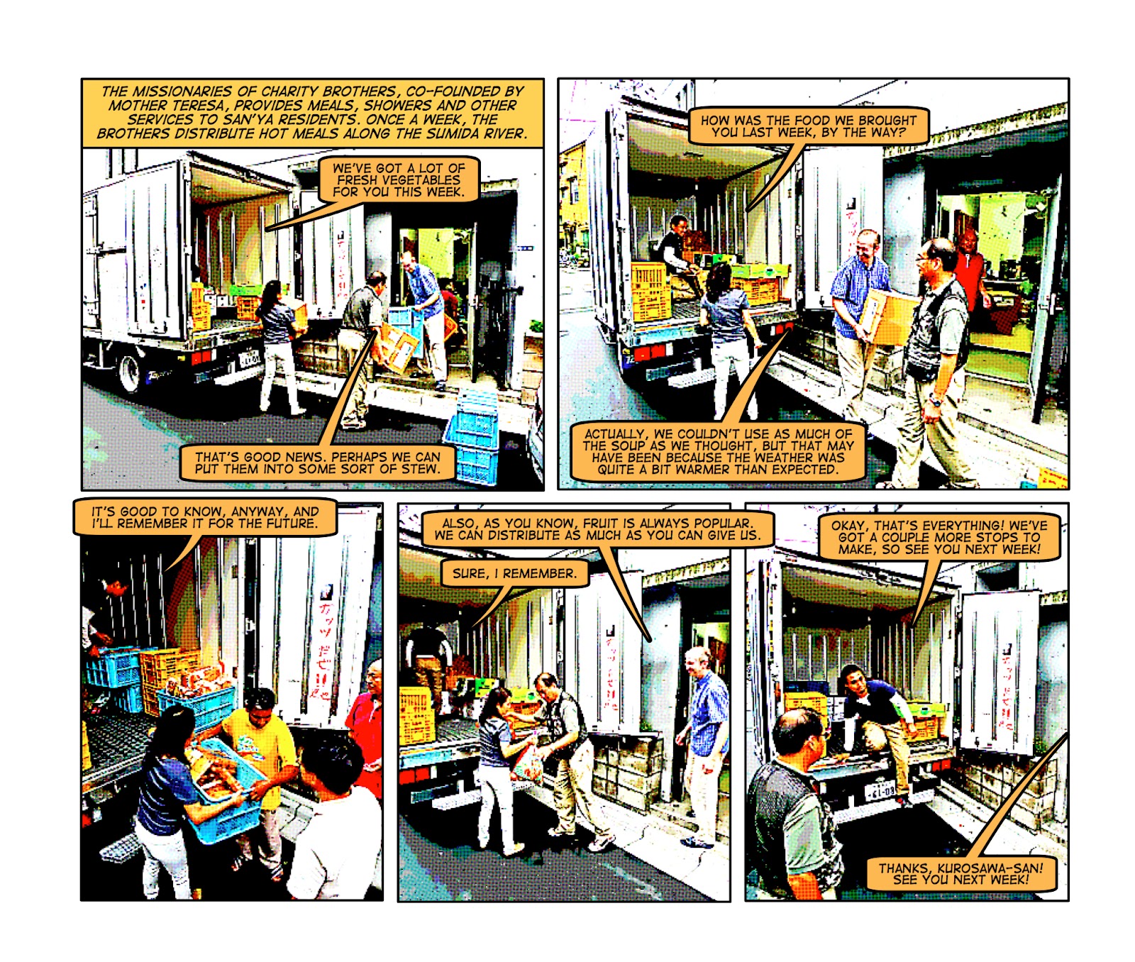 Comic Aid: Food distribution comic developed for Second Harvest Japan