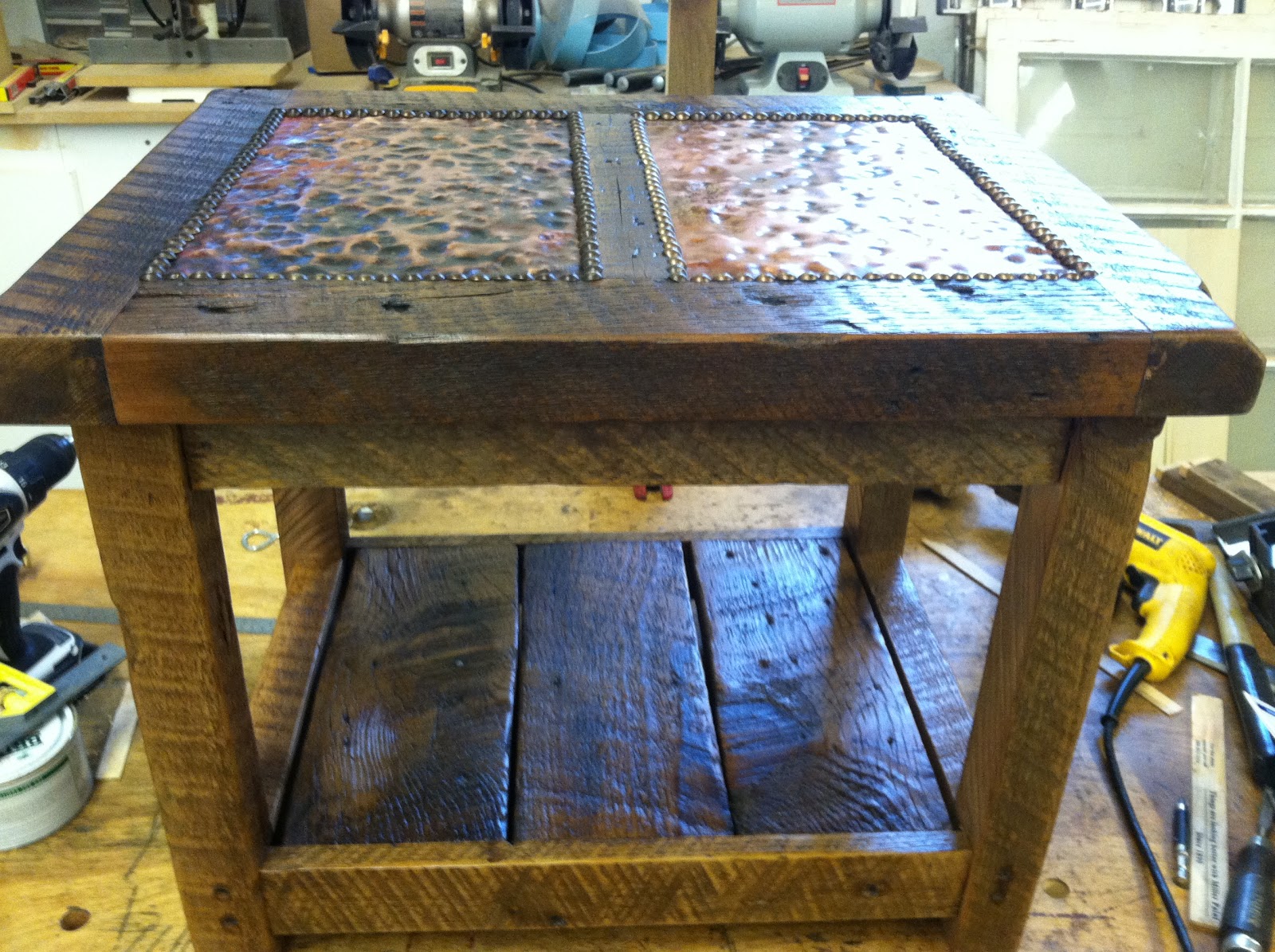 RusticWorks - Wood Working Photo Journal: Barnwood and Hammered Copper ...