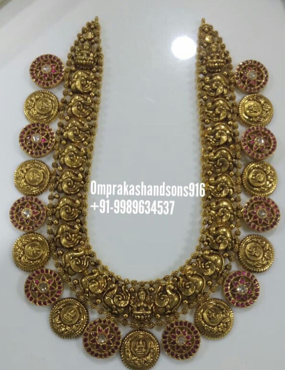 Heavy Antique Kasu and Bottu Mala - Jewellery Designs