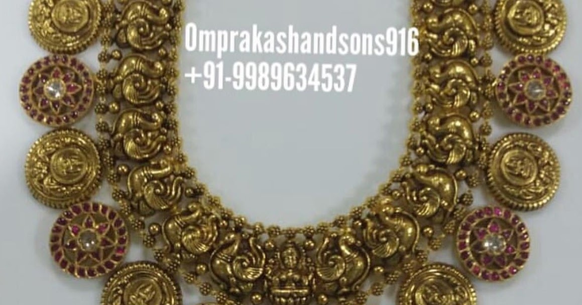 Heavy Antique Kasu and Bottu Mala - Jewellery Designs