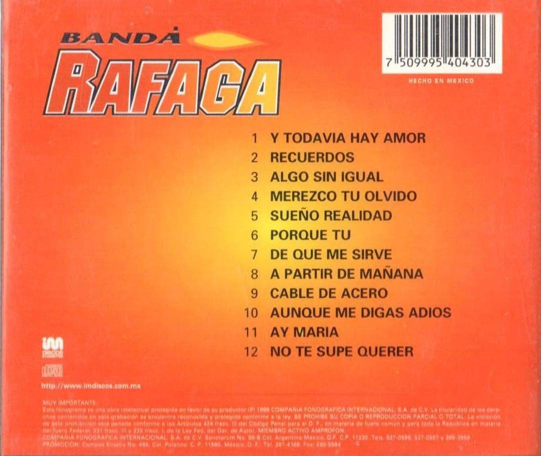 La mejor música de México y el Mundo: Banda Ráfaga - Y todavía hay amor ...