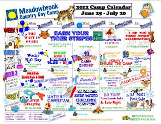 Meadowbrook Day Camp Blog: Summer 2013 Weekly Themes