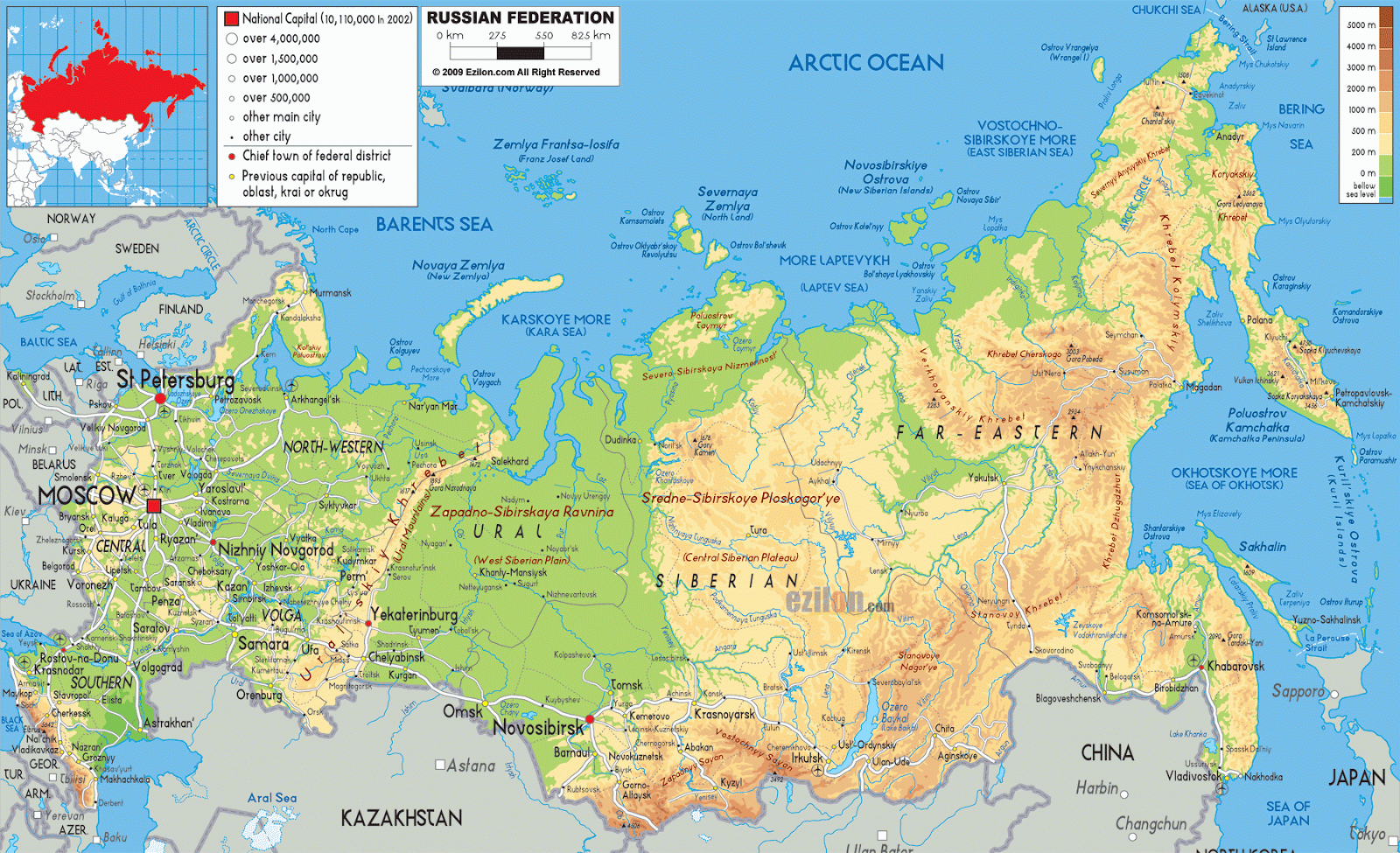 MAPAS DA RÚSSIA - Geografia Total™