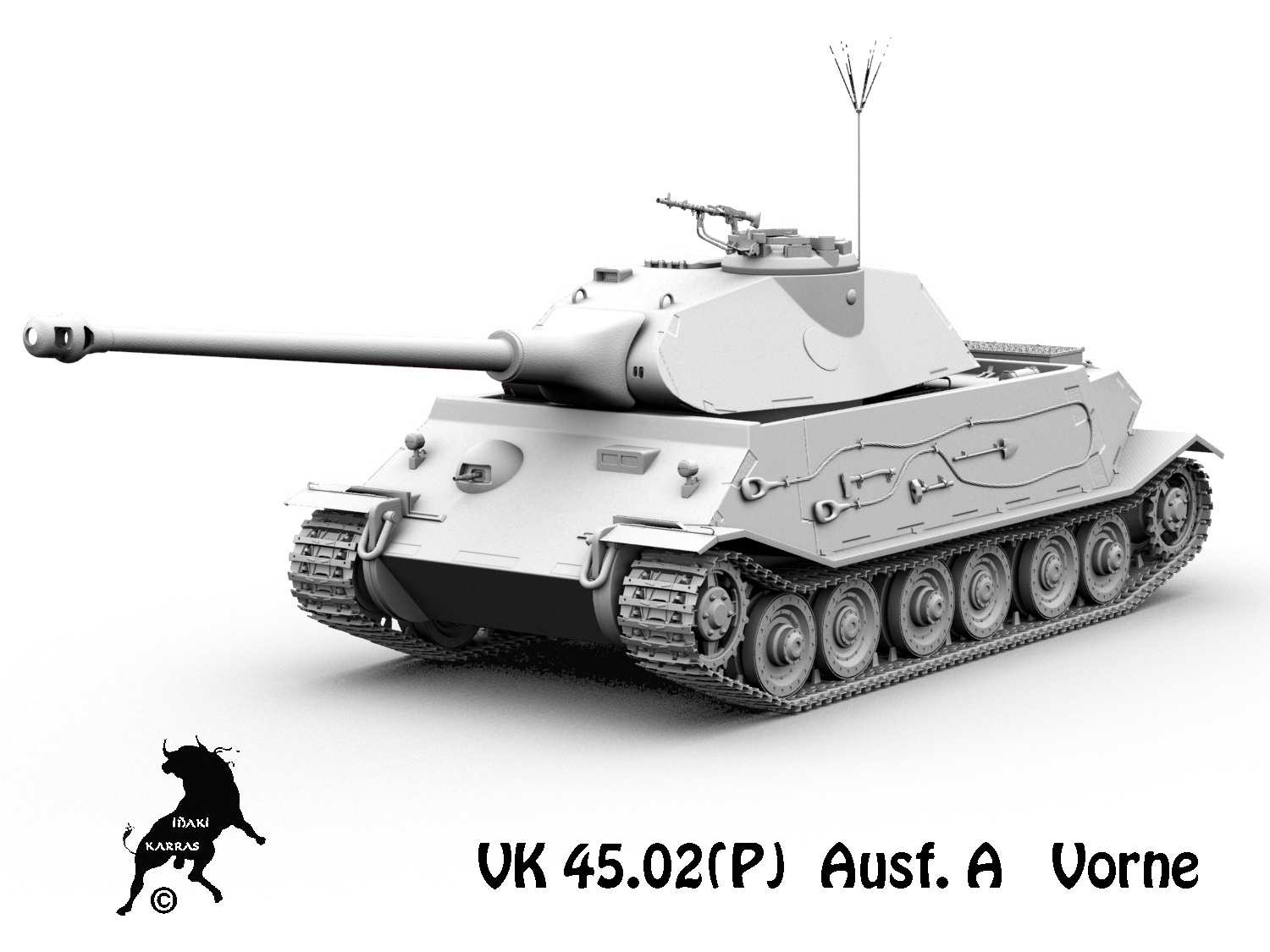Modelos 3D: VK 45.02(P) Ausf. A Vorne
