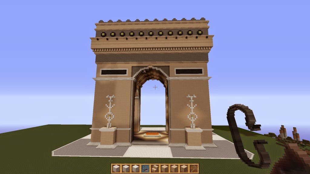Minecraft Créatif: Arc de Triomphe le decors en cours