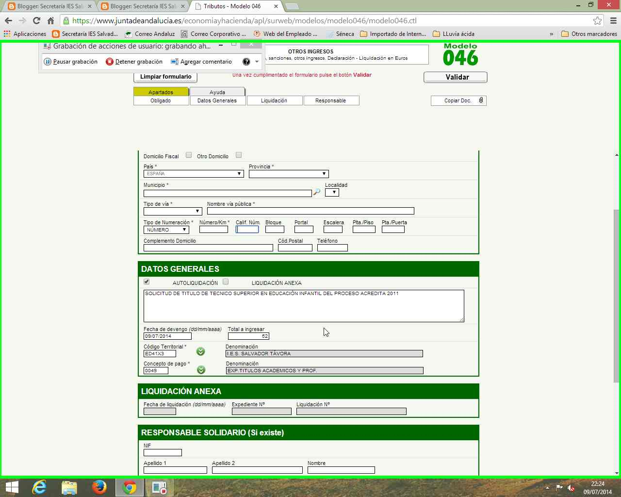 Secretaría IES Salvador Távora: Alumnado. Ciclos FP