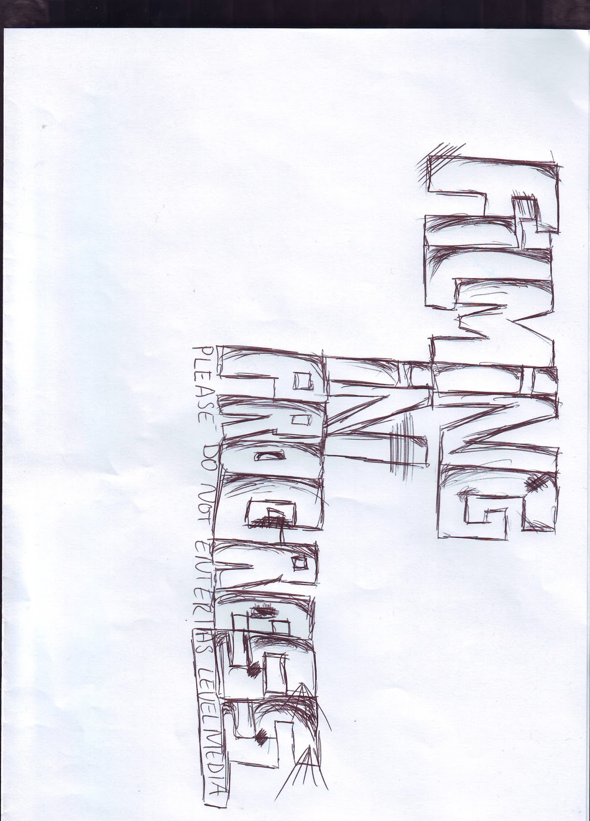 Michael Navarro-Marin- AS Level Media: 'Filming in progress' sign