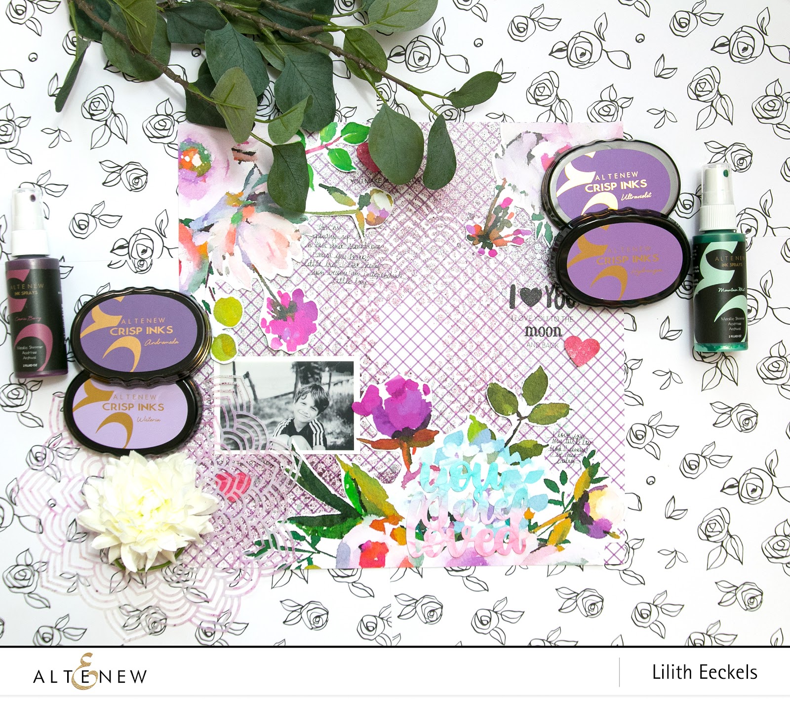 Lilith's scrapbooking venture: Altenew November 2018 Stencil/Ink Spray ...