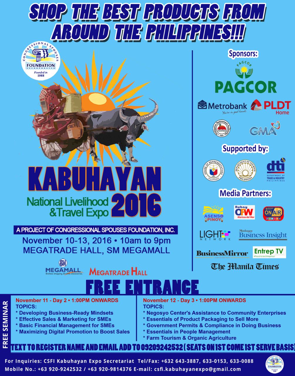 Kabuhayan Expo all set November 10-13