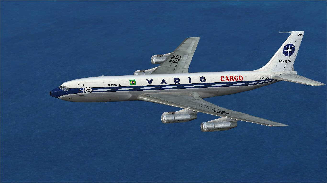 Texturas Brasileiras: Varig Cargo Boeing 707-300C PP-VJS