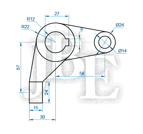 AutoCAD para todos: Solución Ejercicio Propuesto 02 - AutoCAD Básico