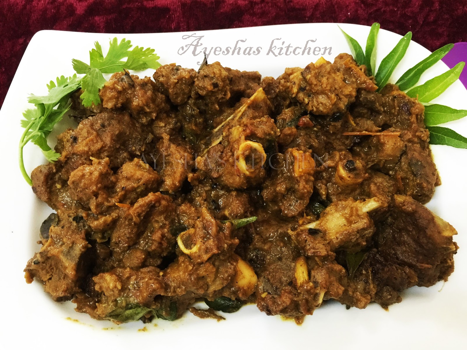 MUTTON RECIPES - MUTTON PEPPER ROAST / MUTTON CURRY ROAST