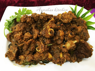 MUTTON RECIPES - MUTTON PEPPER ROAST / MUTTON CURRY ROAST