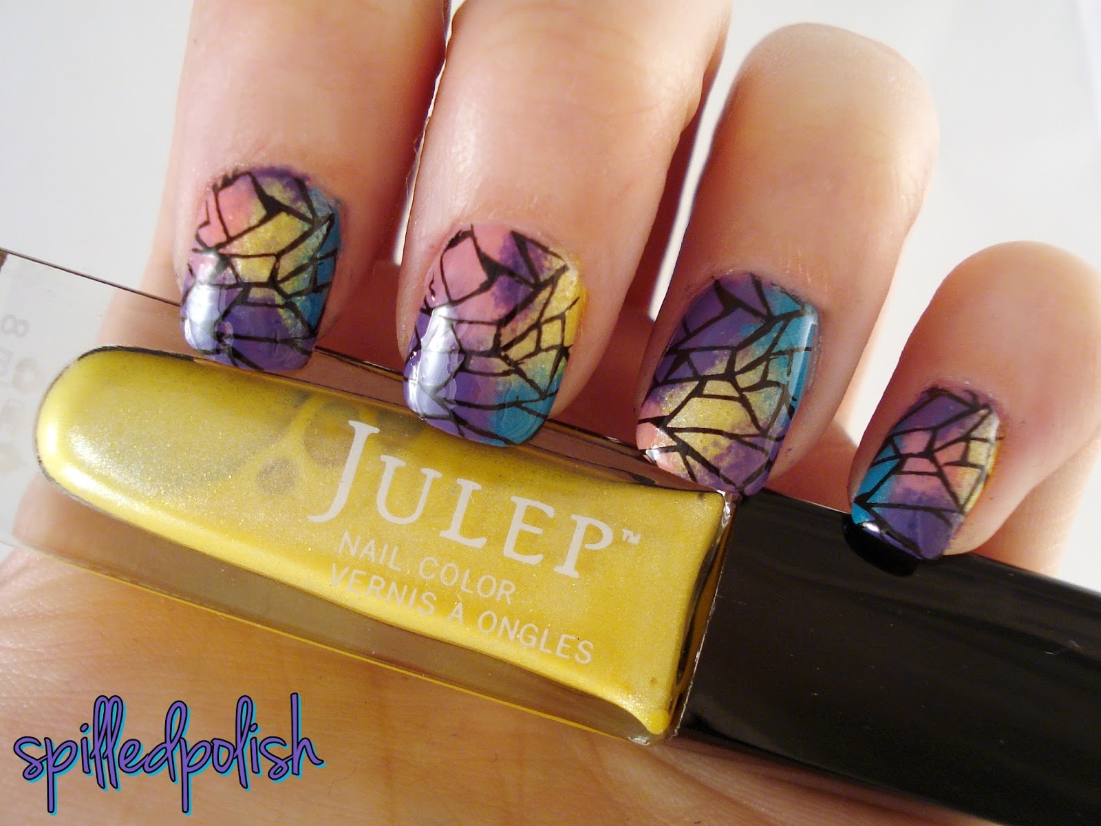 spilledpolish: Nails to match my new Sneaker Wedges!