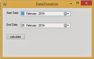 Calculate duration between two dates in c# programming