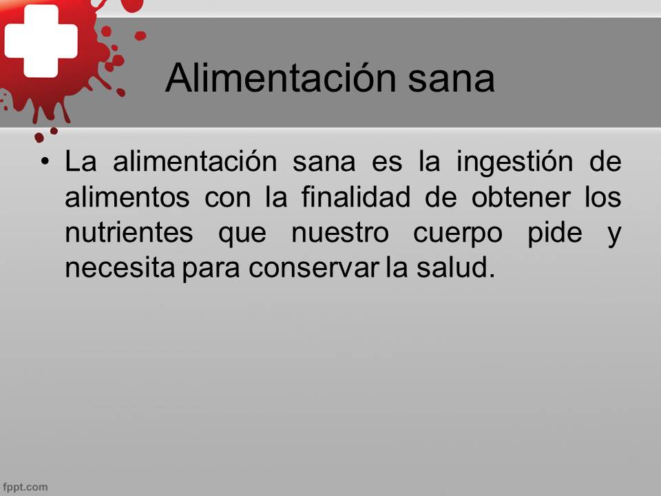 importancia de una alimentacion saludable: definición de una ...