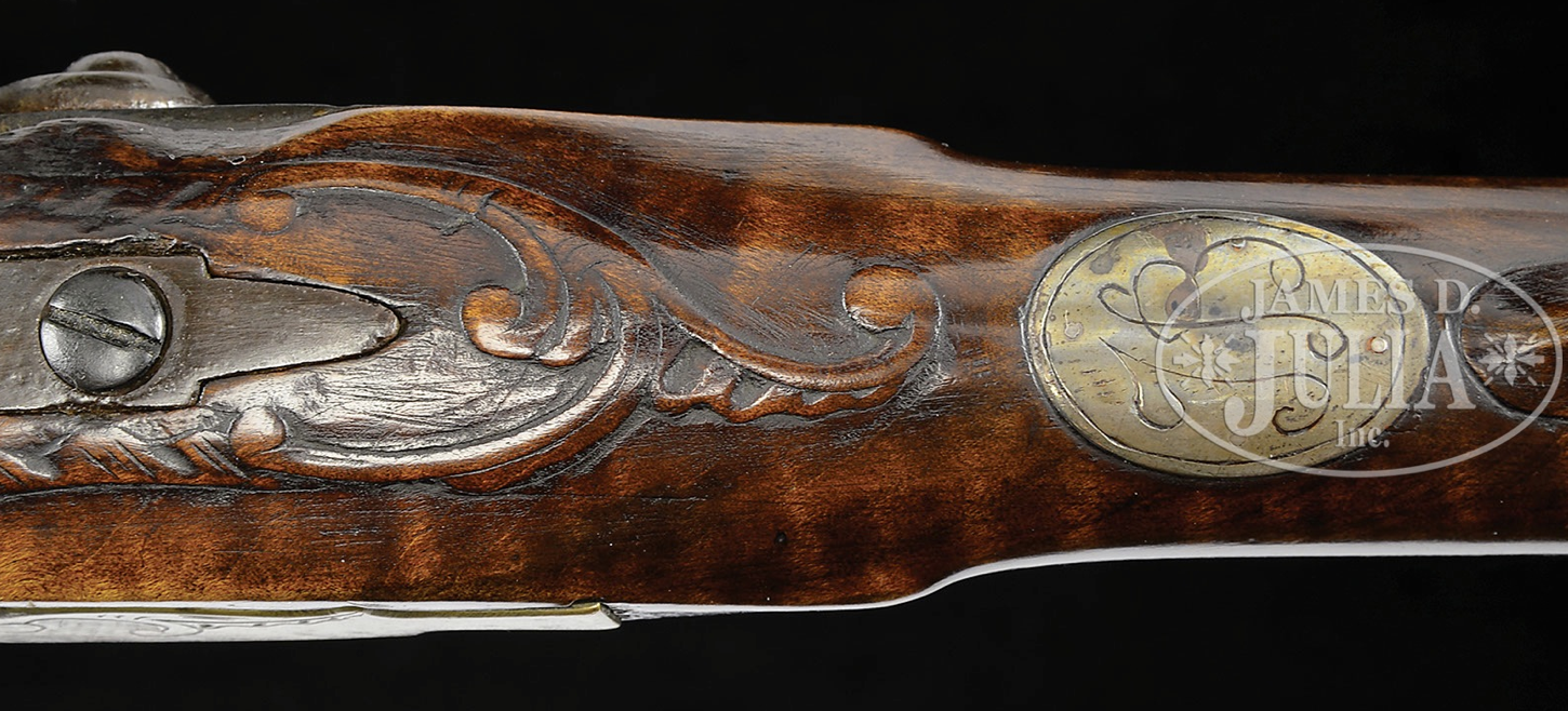Contemporary Makers: Relief Carved Golden Age Flintlock Rifle by Adams ...