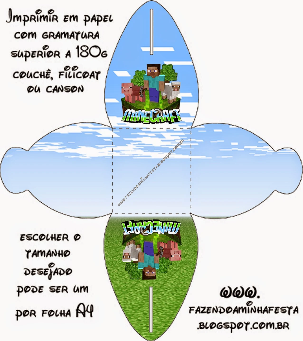 Minecraft Free Printable Boxes. - Oh My Fiesta! in english