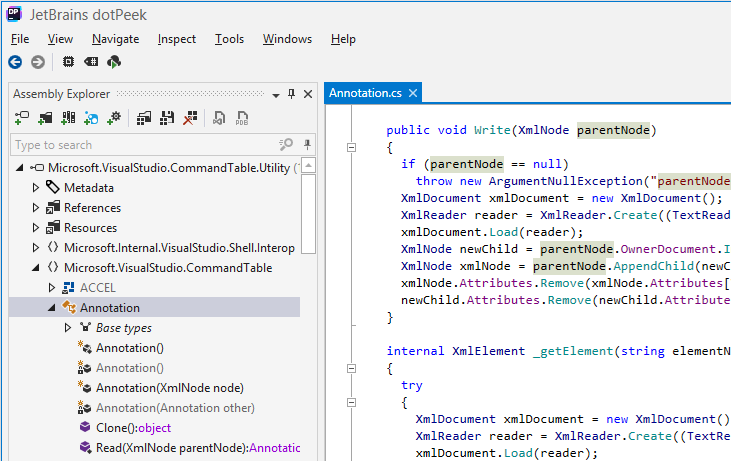 Software Development: dotpeek: free .NET decompiler from Jetbarins