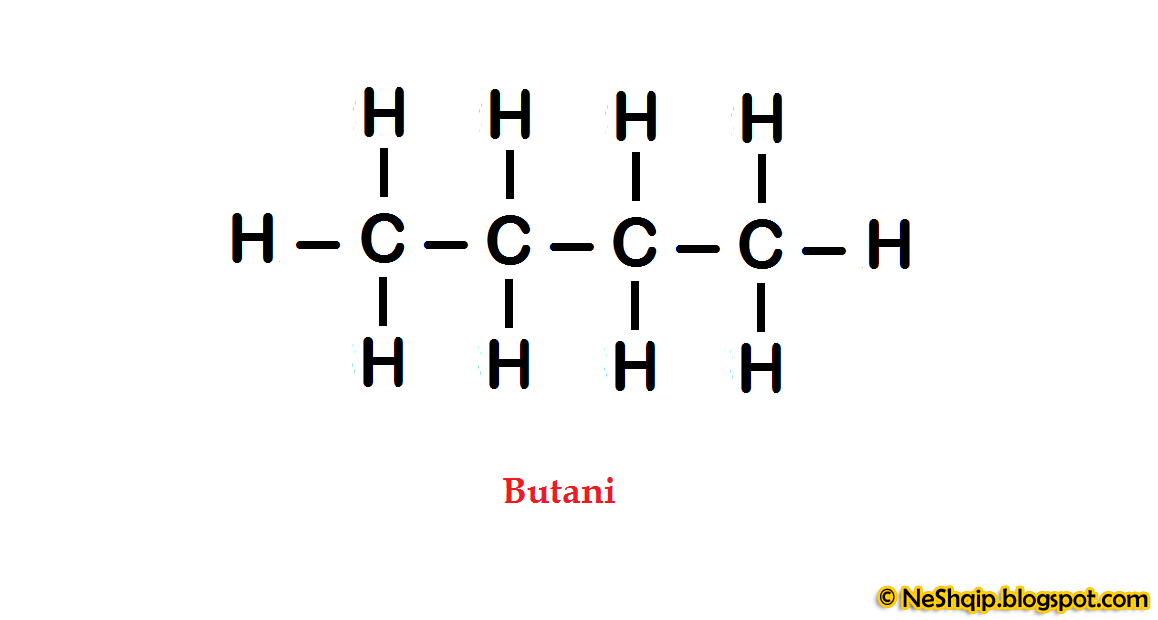 Cila është formula strukturore e Butanit?