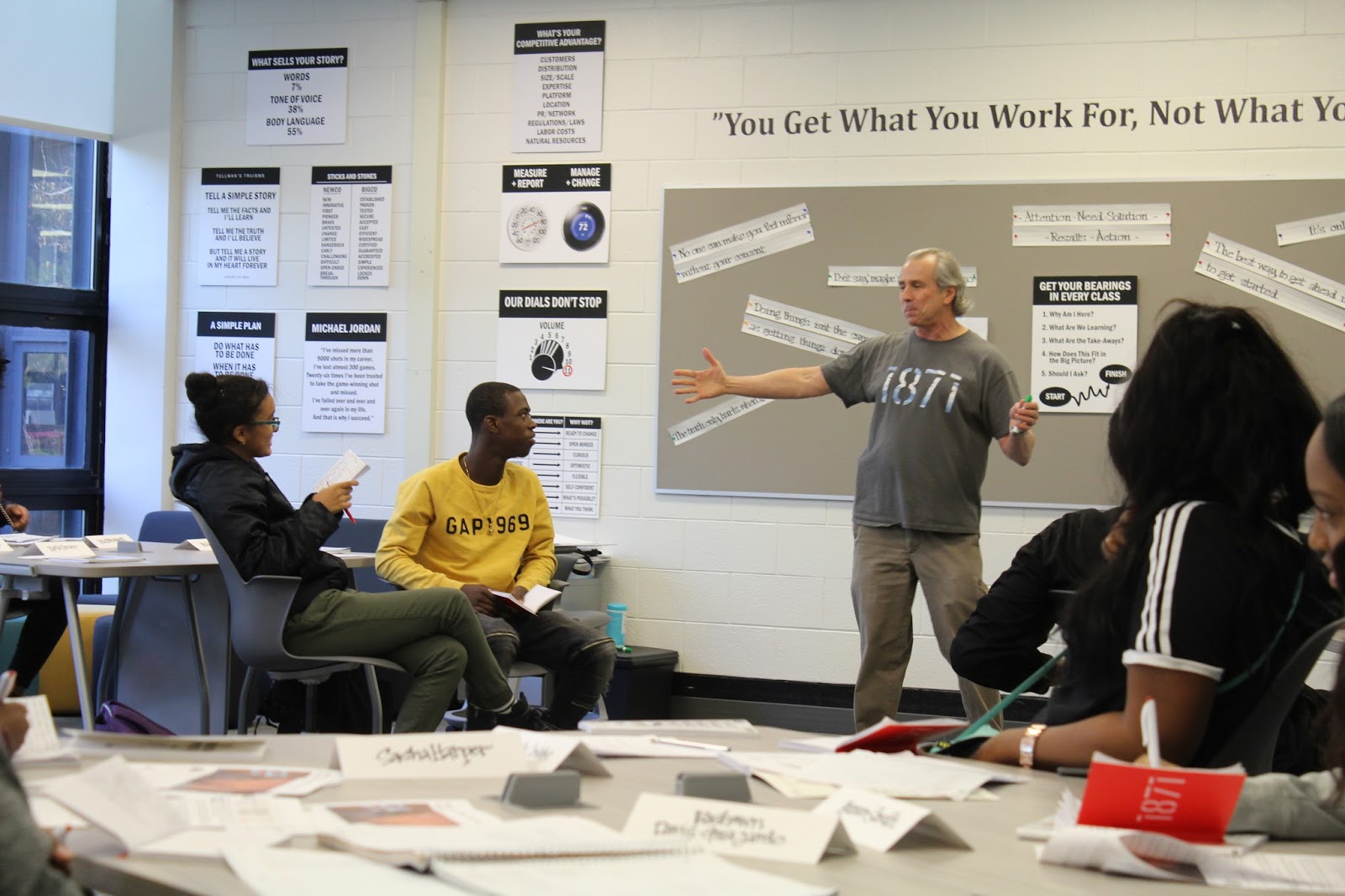 Hindsight : Class Two at DYETT High School with the Eagle Entrepreneurs