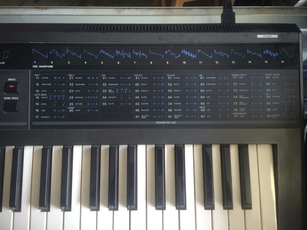 MATRIXSYNTH: Vintage Korg DW-8000 Digital Waveform Keyboard Synthesizer ...