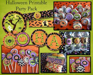 FlipChick Designs: Halloween Printable Party Pack
